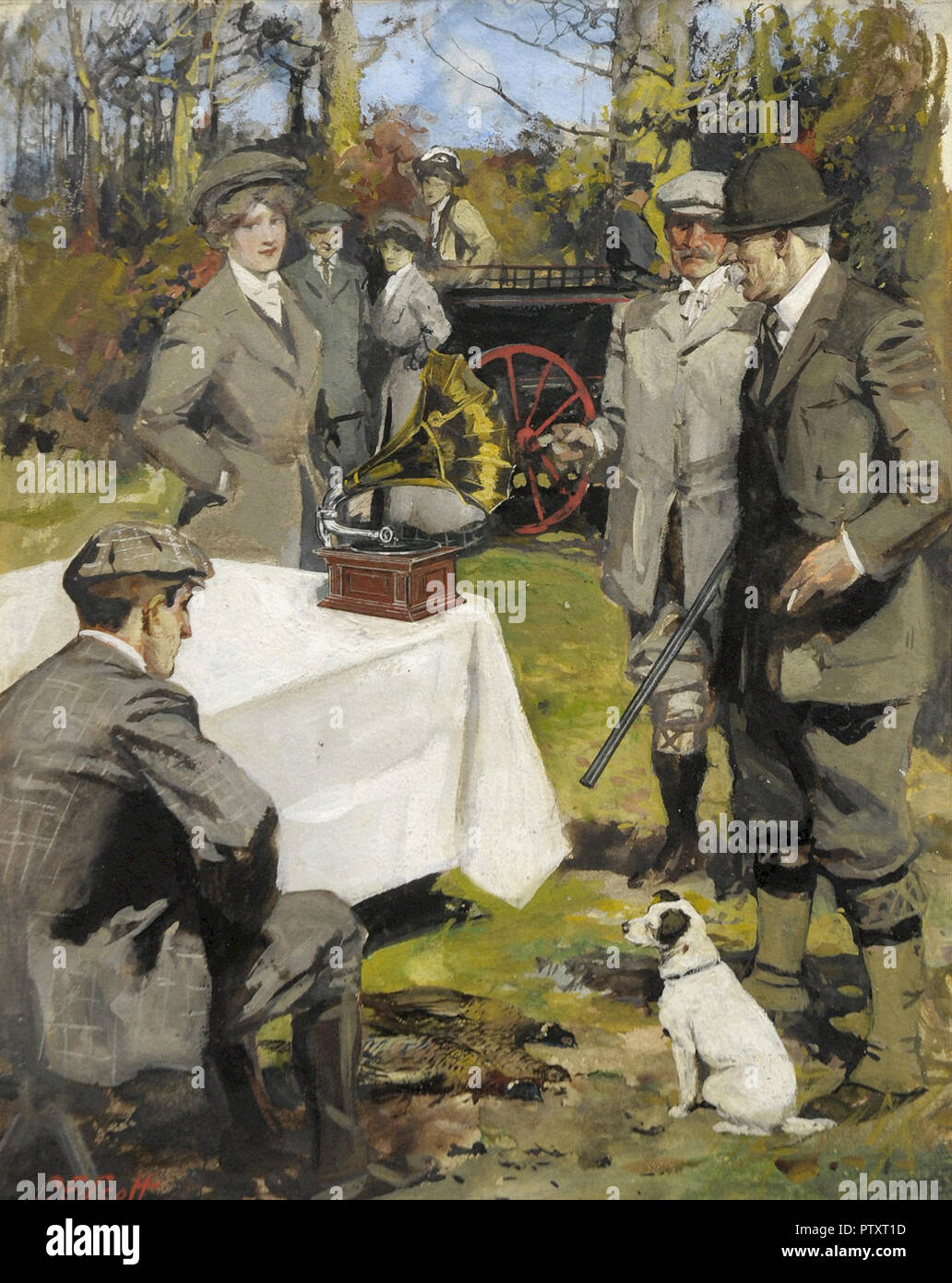 Scott Septimus Edwin - De Grammofoon Van His Master's Voice Stock Photo ...