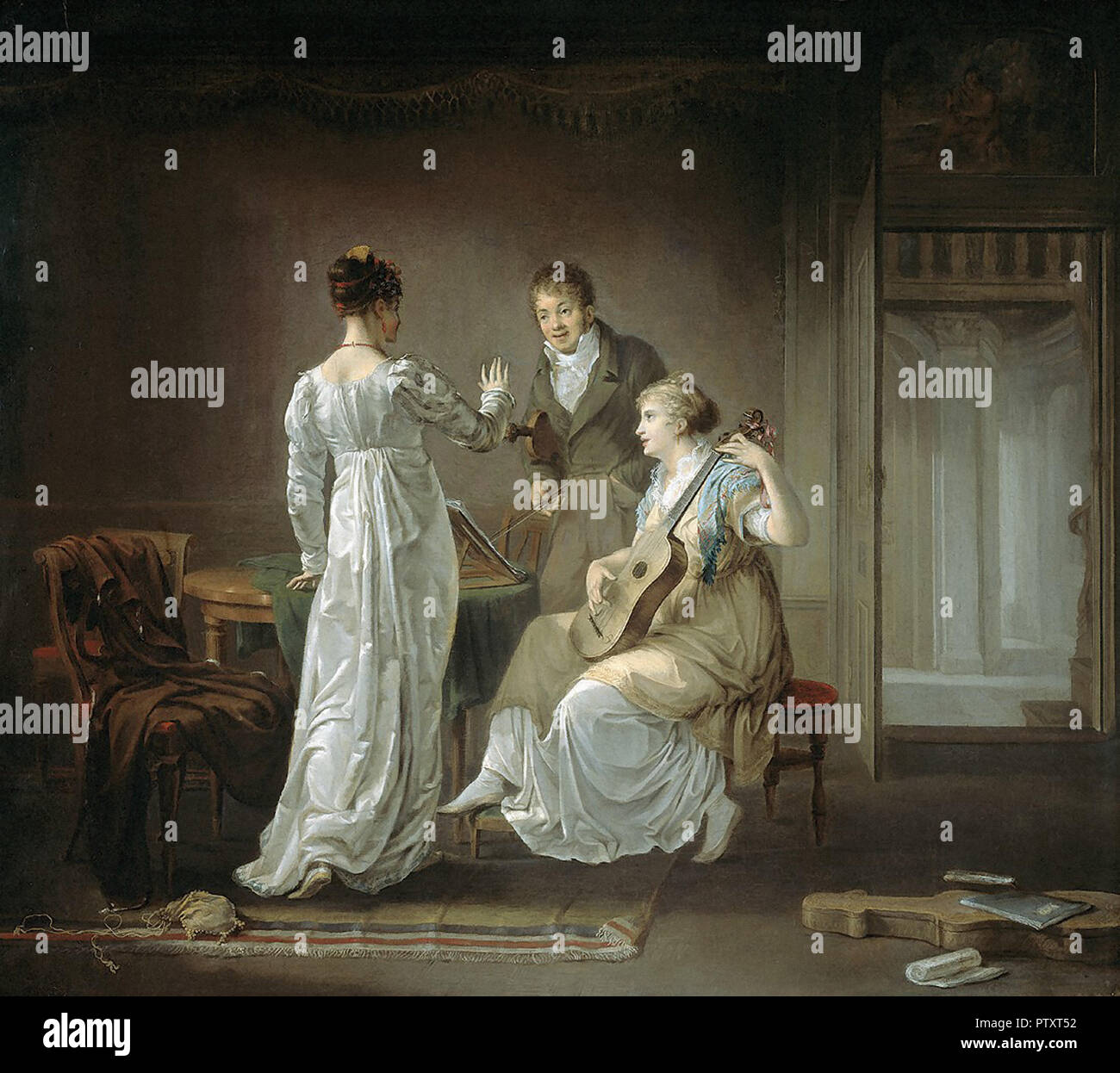 Moritz Louis - De Muziekles Stock Photo - Alamy