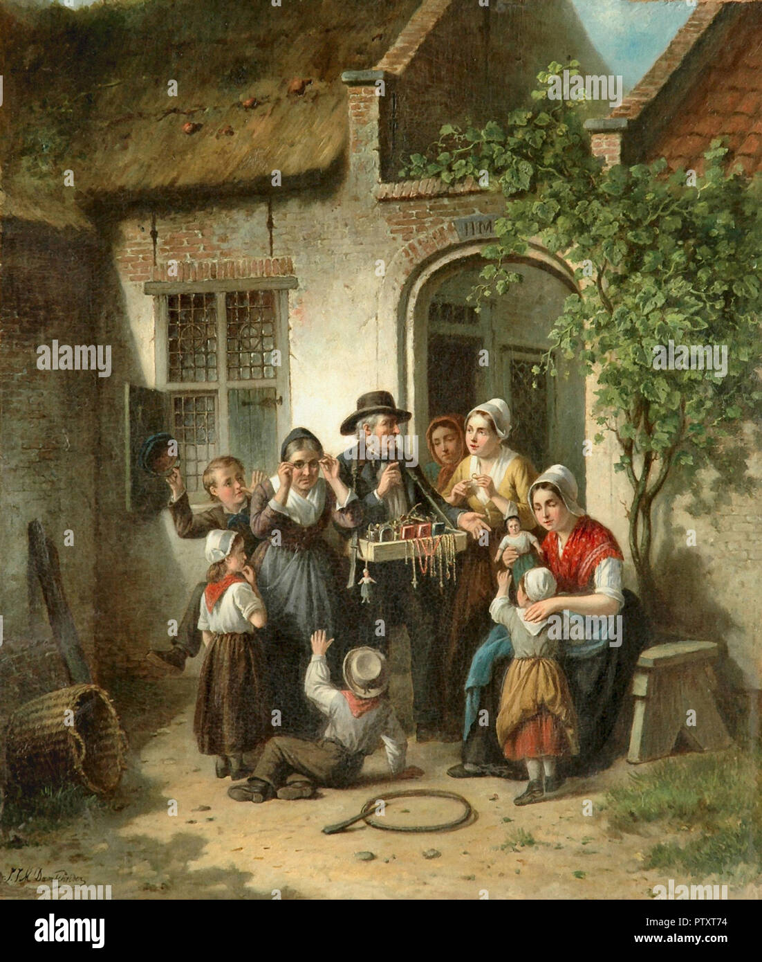 Damschreuder Jan Jacobus Matthijs - De Marskramer Stock Photo - Alamy