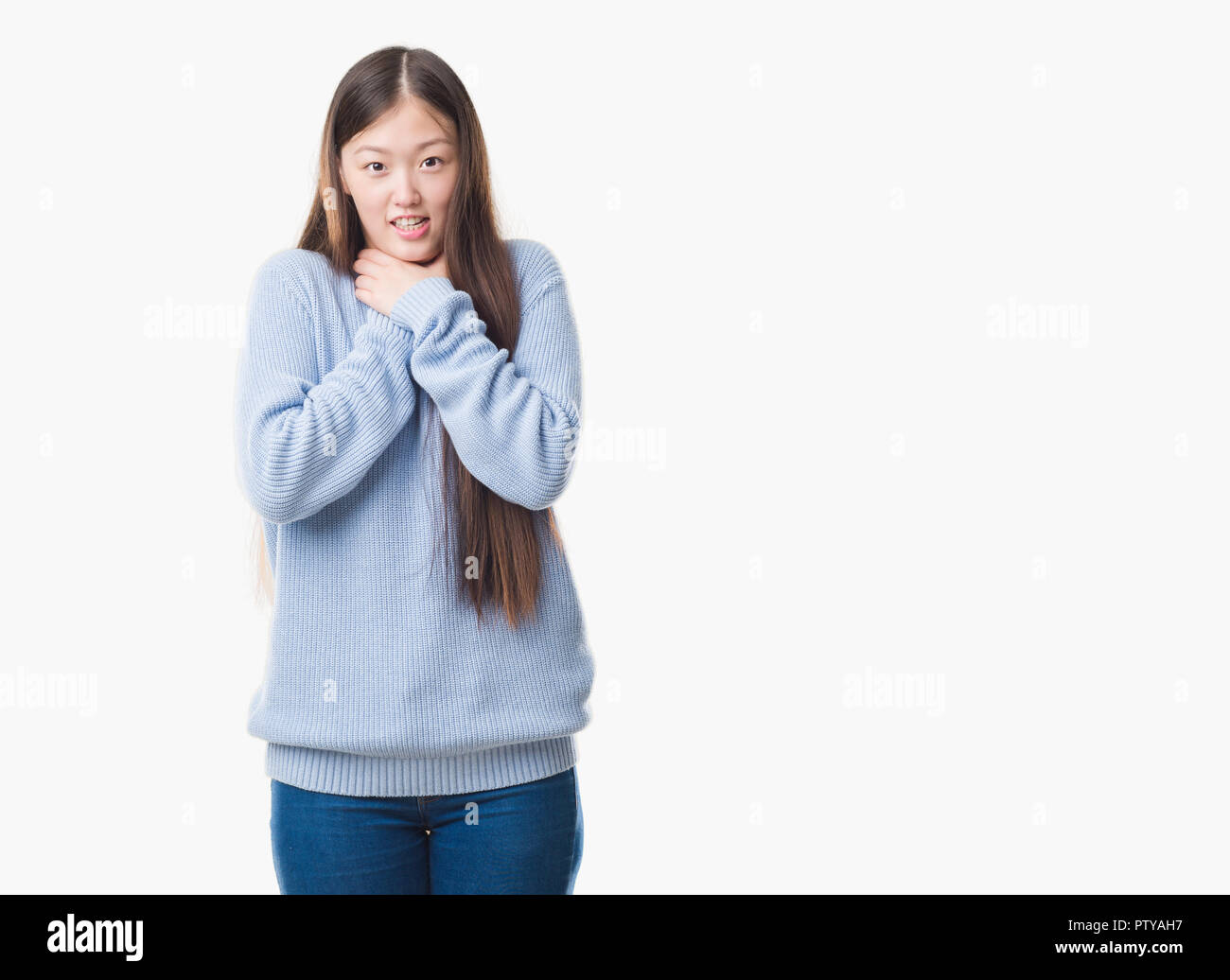 Strangle neck woman Cut Out Stock Images & Pictures - Alamy