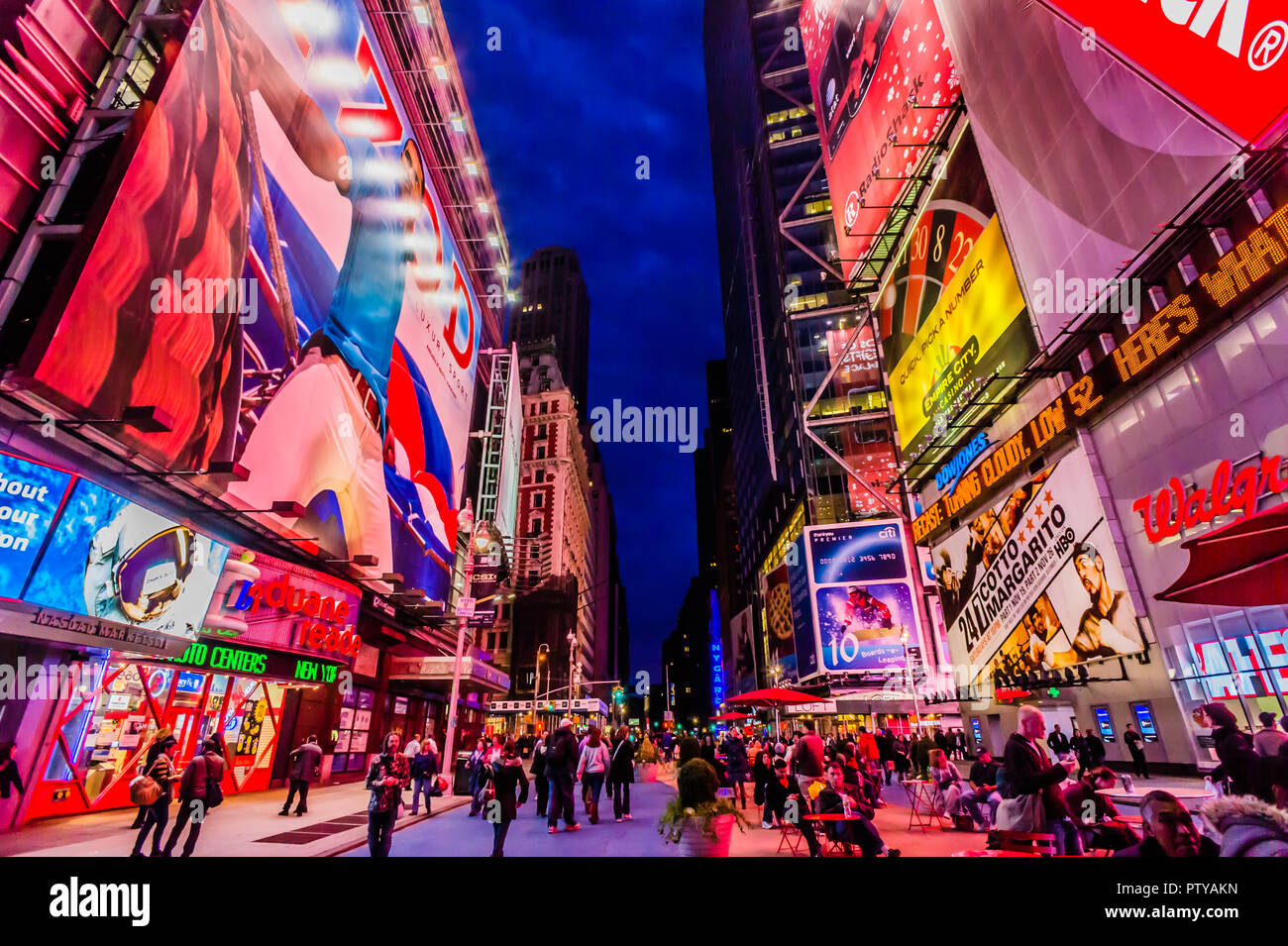 Times Square Theater District Manhattan New York, New York, USA Stock ...