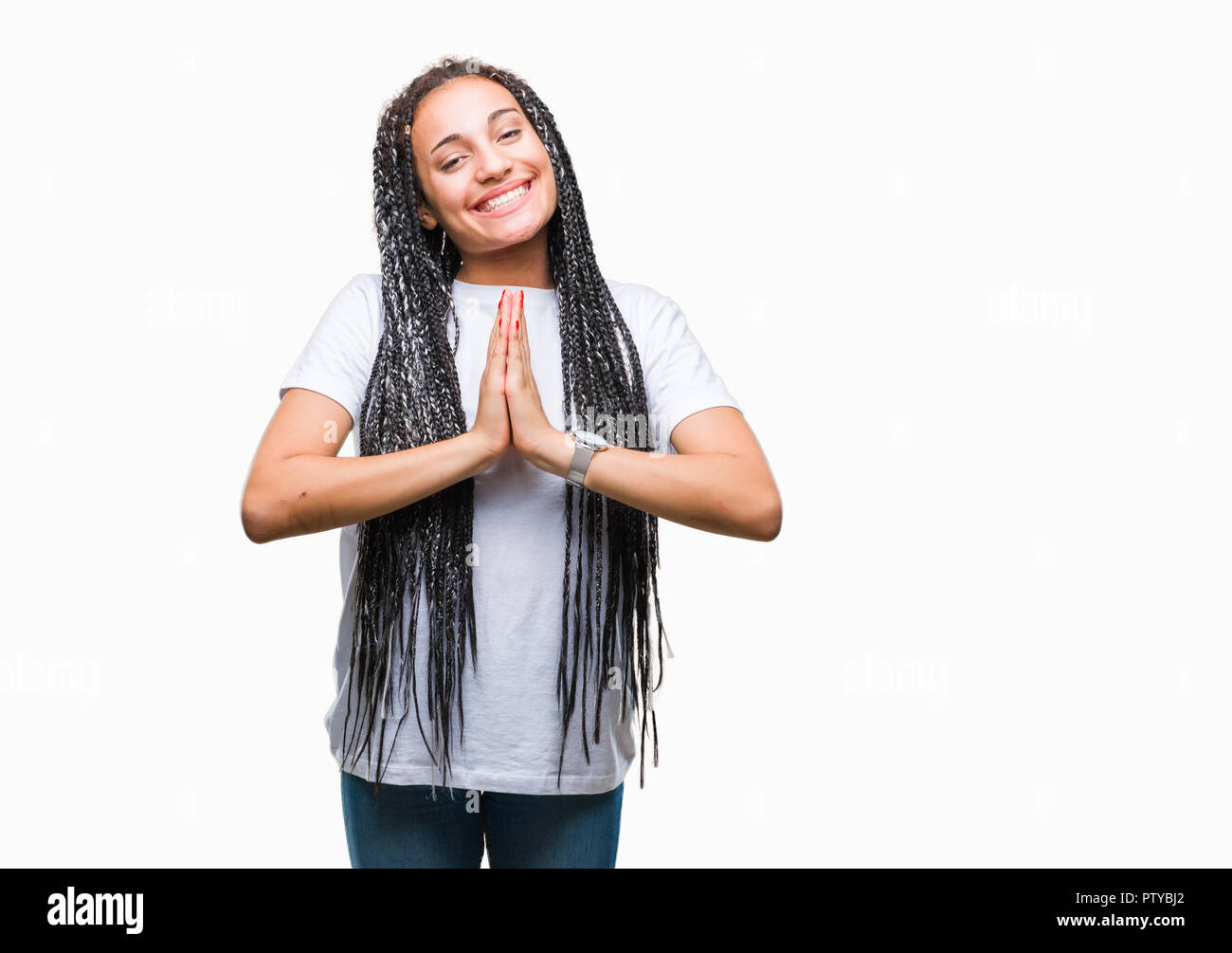 Hair braided together hi-res stock photography and images - Alamy