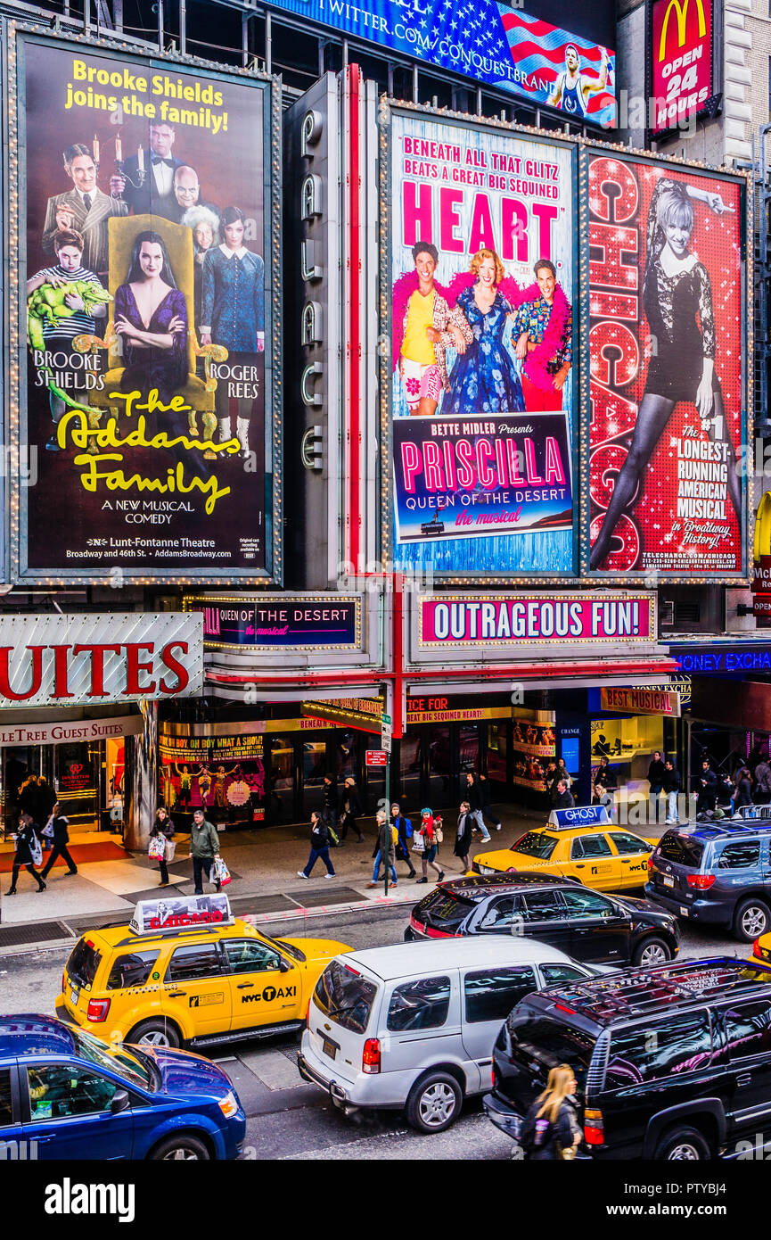 Times Square Theater District Manhattan New York, New York, USA Stock ...