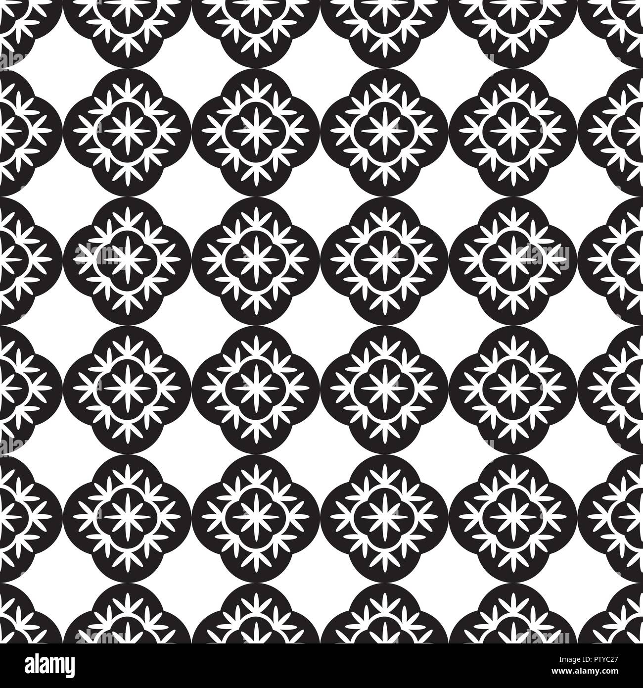 Vector Seamless Pattern Black And White Repeating Geometric Pattern Stock Vector Image And Art