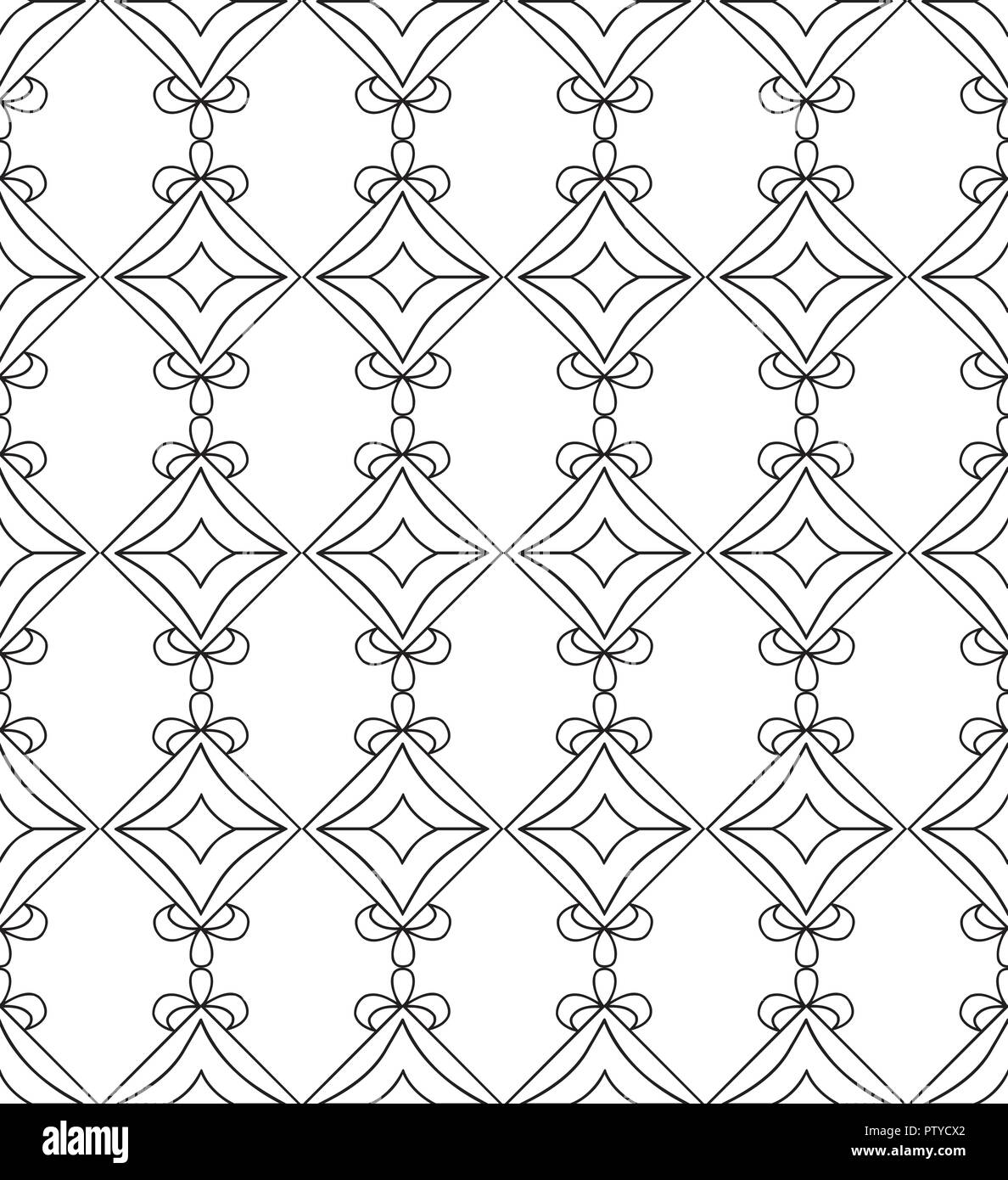 Vector Seamless Pattern Black And White Repeating Geometric Pattern Stock Vector Image And Art