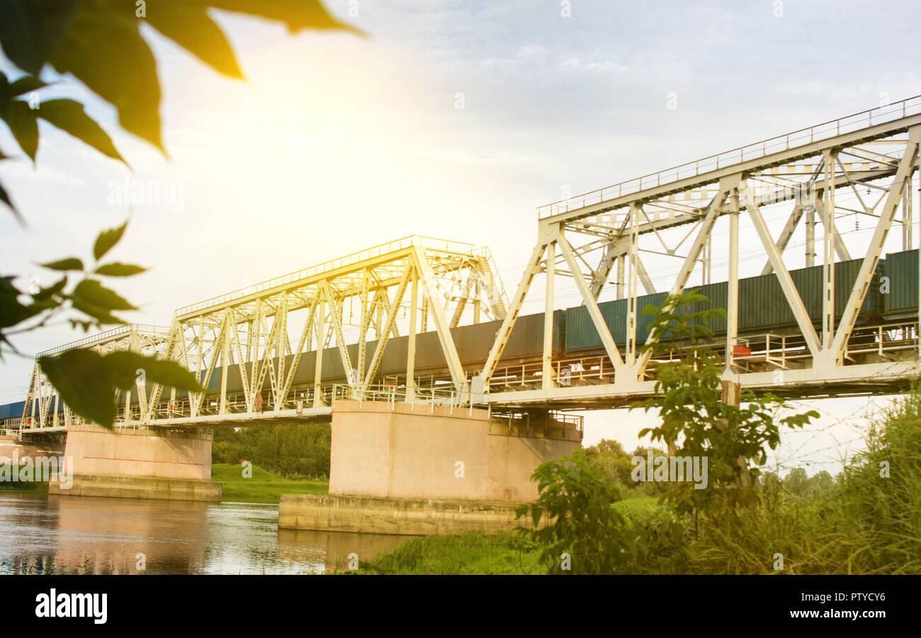 Train Track Across Steel Bridge High Resolution Stock Photography and ...
