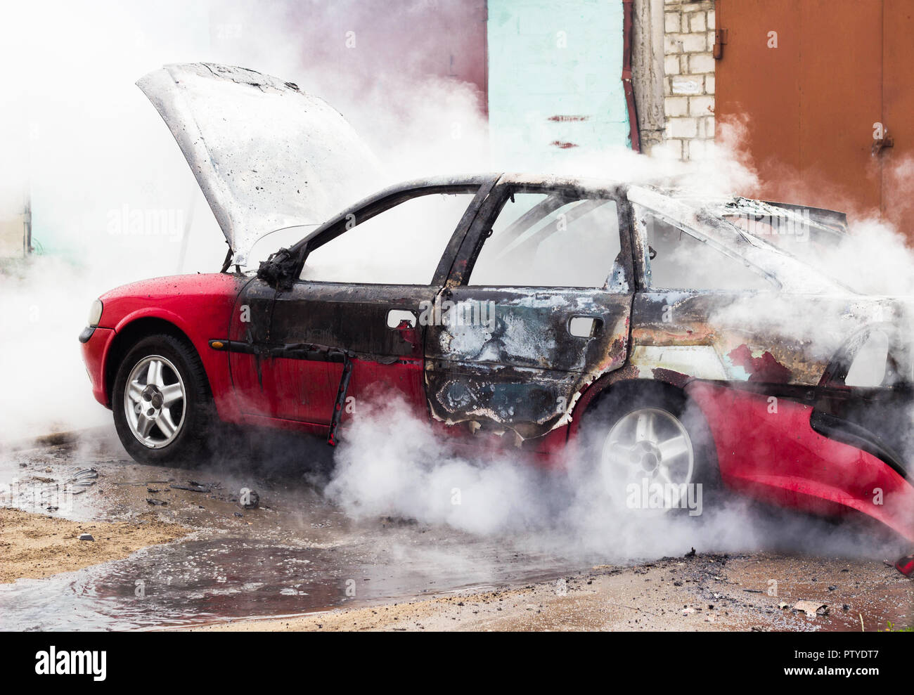 Car gas smoke hi-res stock photography and images - Alamy