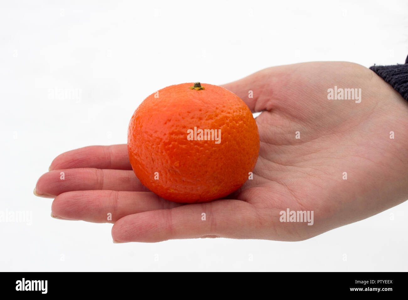 Mandarin orange snow hi-res stock photography and images - Alamy
