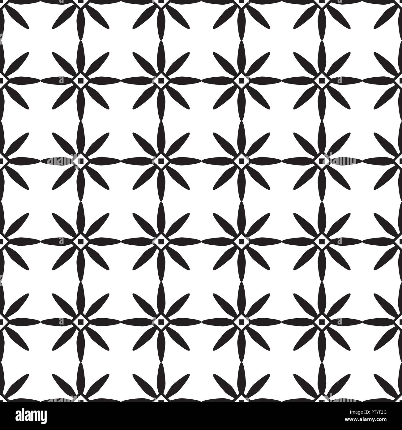 Vector Seamless Pattern Black And White Repeating Geometric Pattern Stock Vector Image And Art