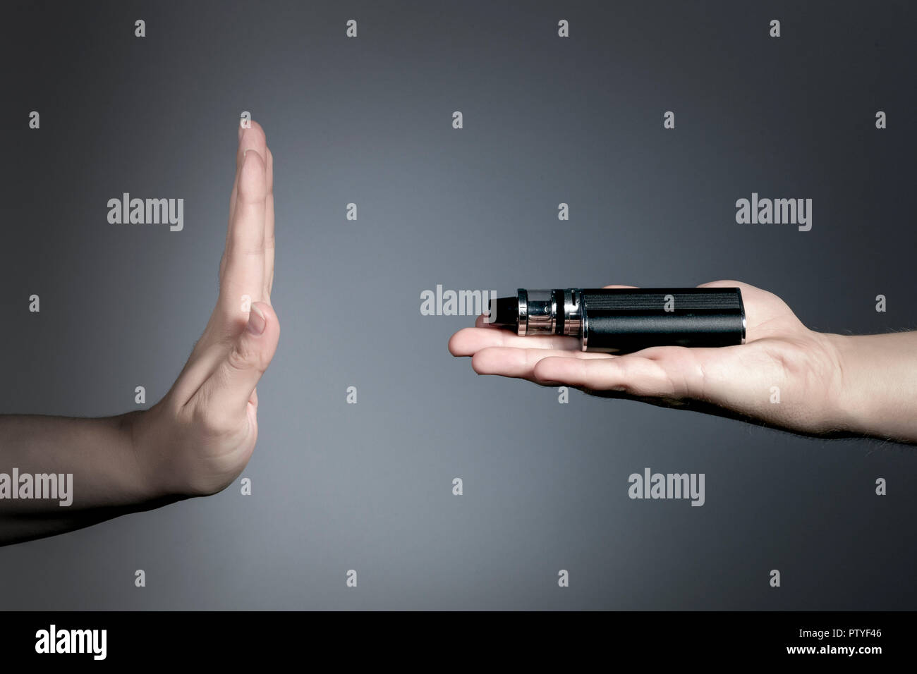 Man holding out hand stop hi-res stock photography and images - Alamy