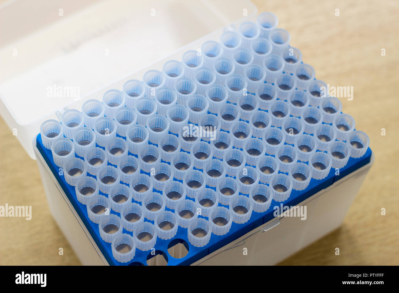 Container with medical test tubes Stock Photo - Alamy