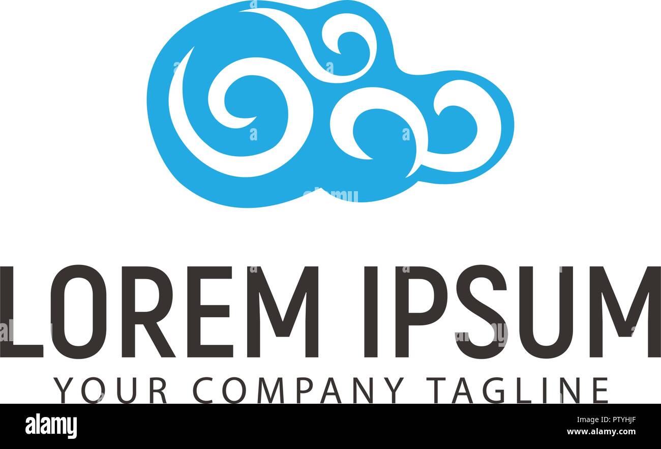 wind logo design concept template Stock Vector Image & Art - Alamy