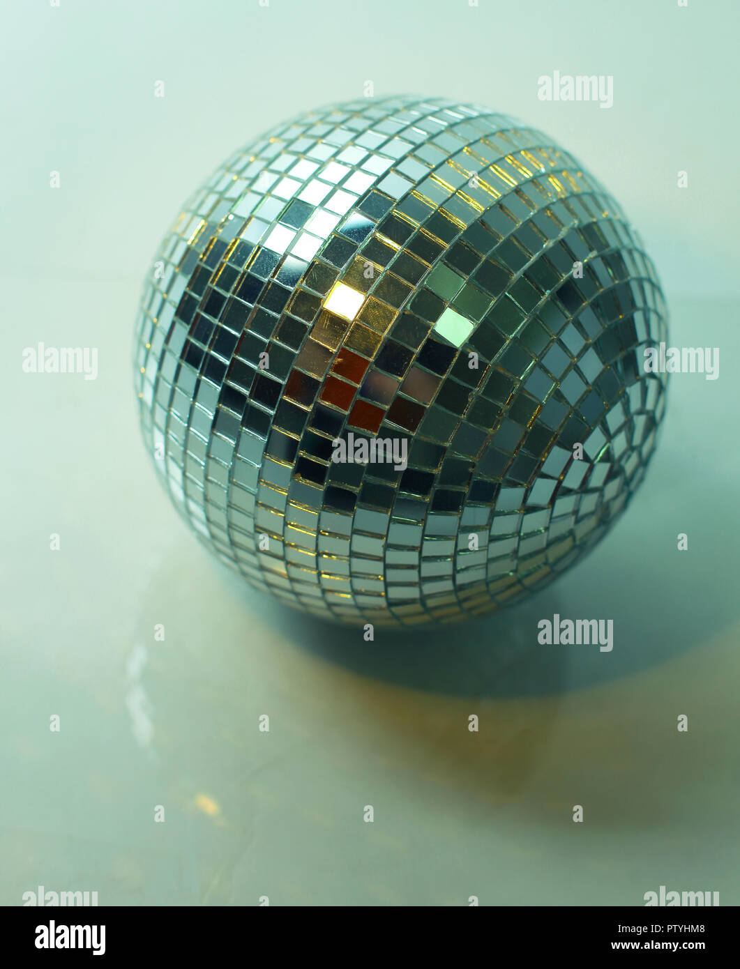 mirror ball.isolated on a dark background Stock Photo - Alamy
