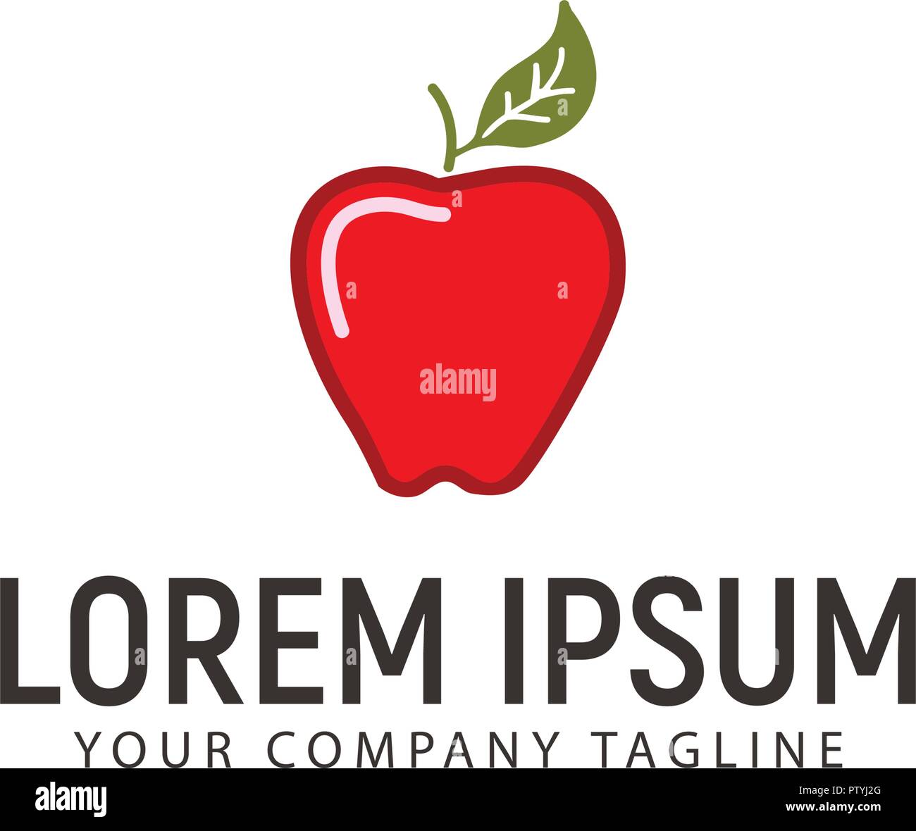 apple logo design concept template Stock Vector Image & Art - Alamy