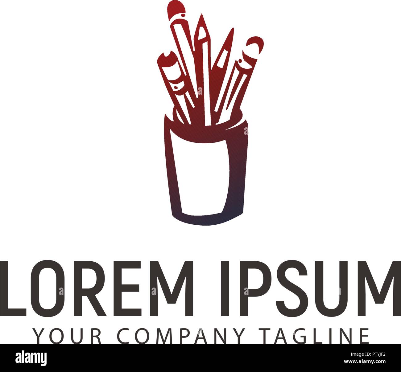 pencil education logo design concept template Stock Vector Image & Art ...