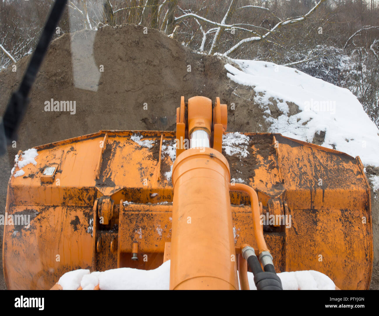 Retro excavator hi-res stock photography and images - Alamy