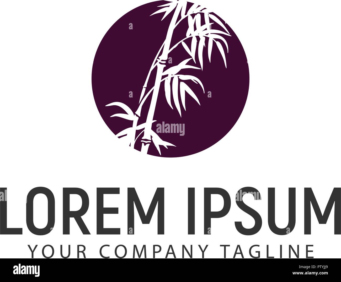 bamboo logo design concept template Stock Vector Image & Art - Alamy