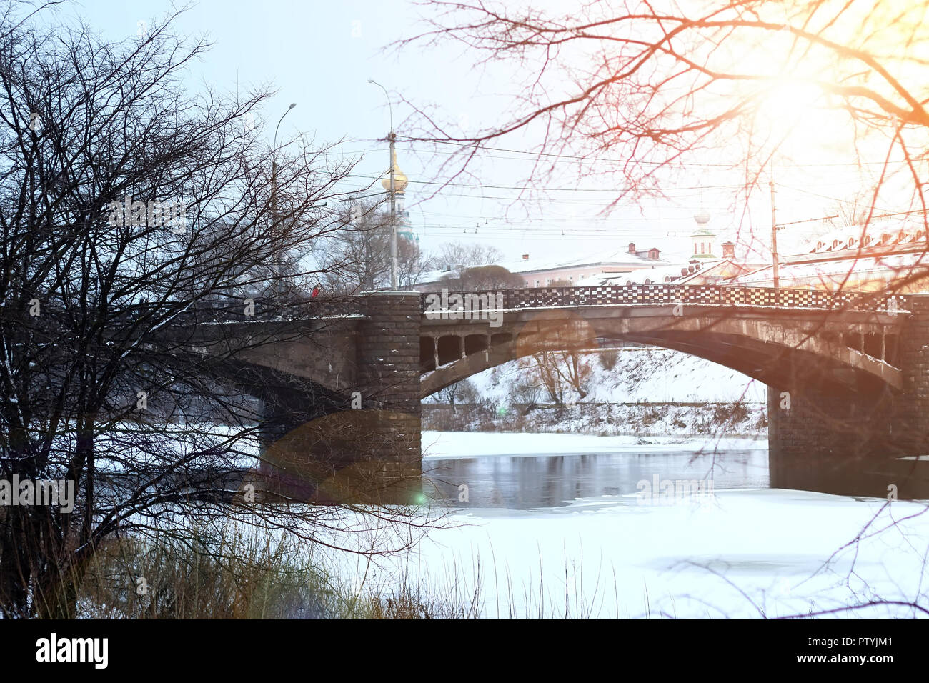 city landscape architecture winter Stock Photo - Alamy