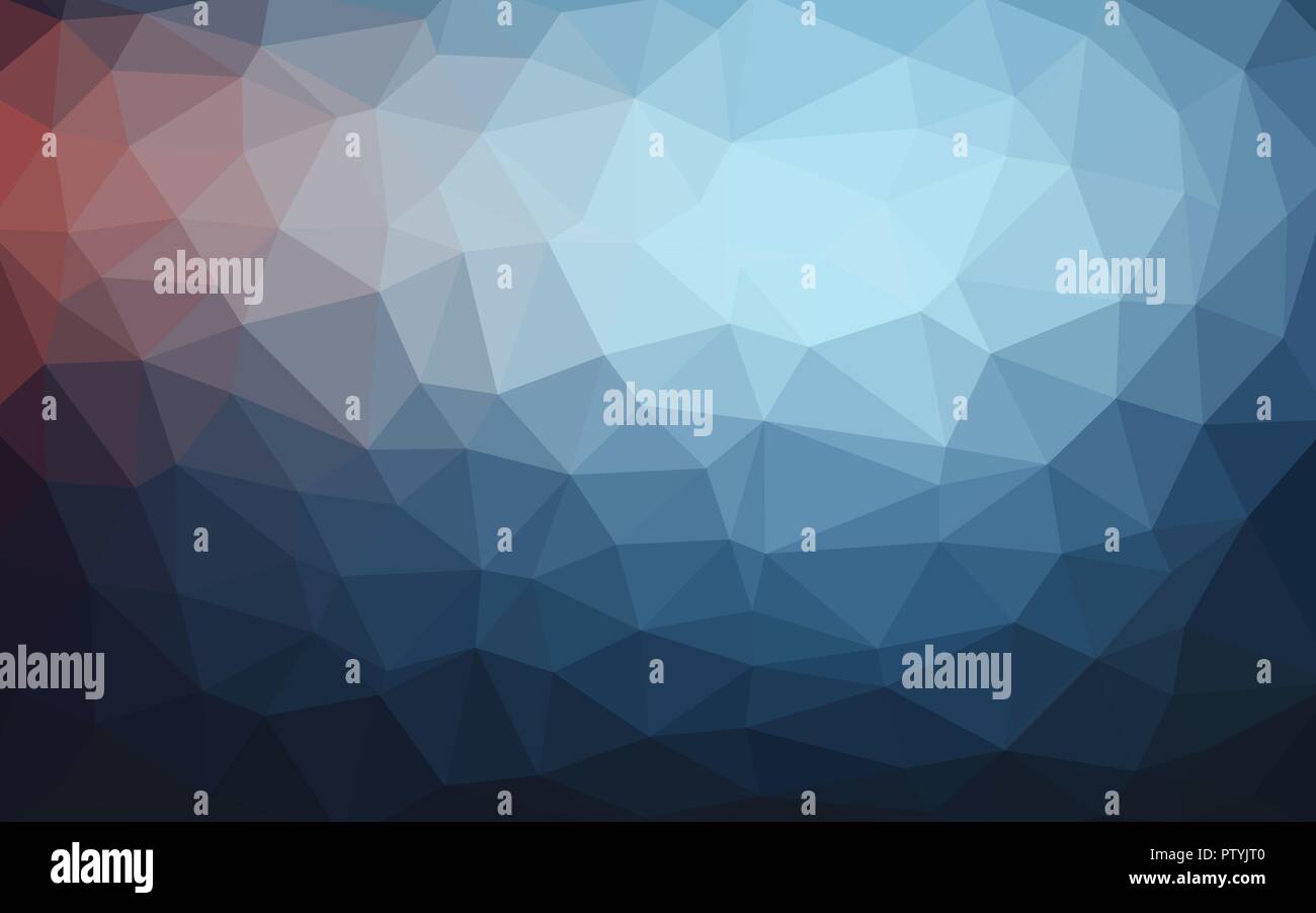 Light blue dark vector Low poly crystal background. Polygon design ...