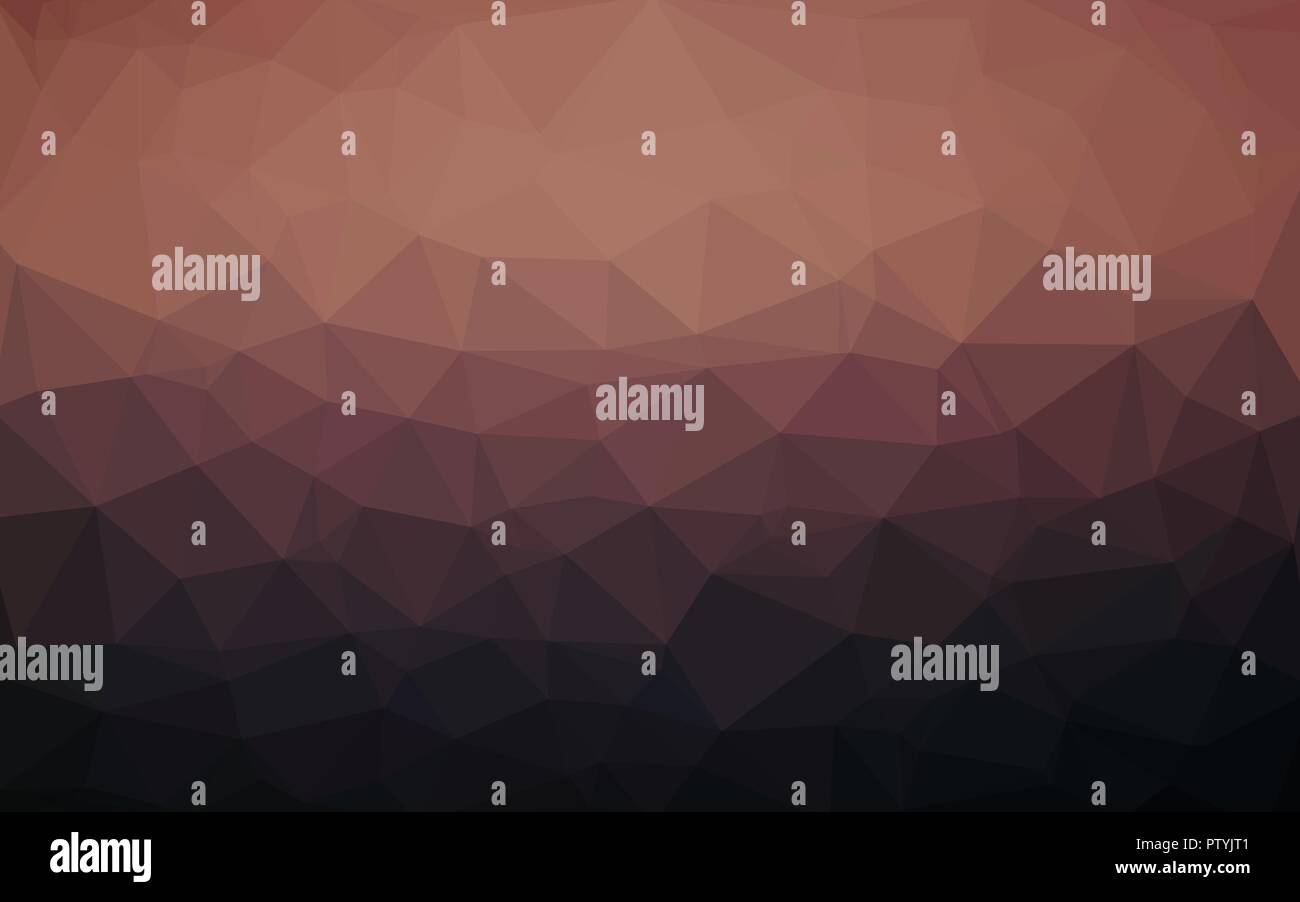 Light brown dark vector Low poly crystal background. Polygon design ...