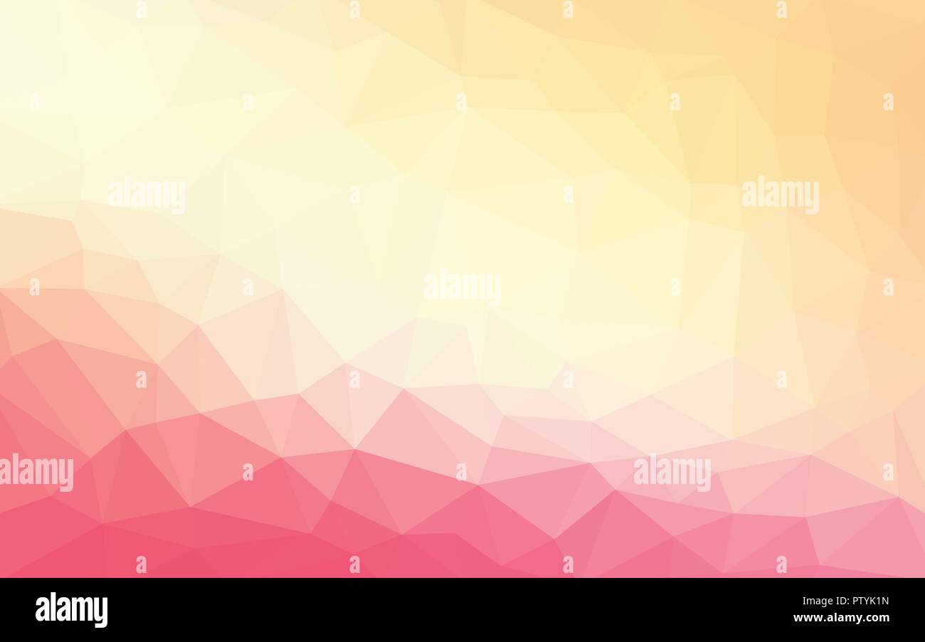 Light pink orange vector Low poly crystal background. Polygon design ...
