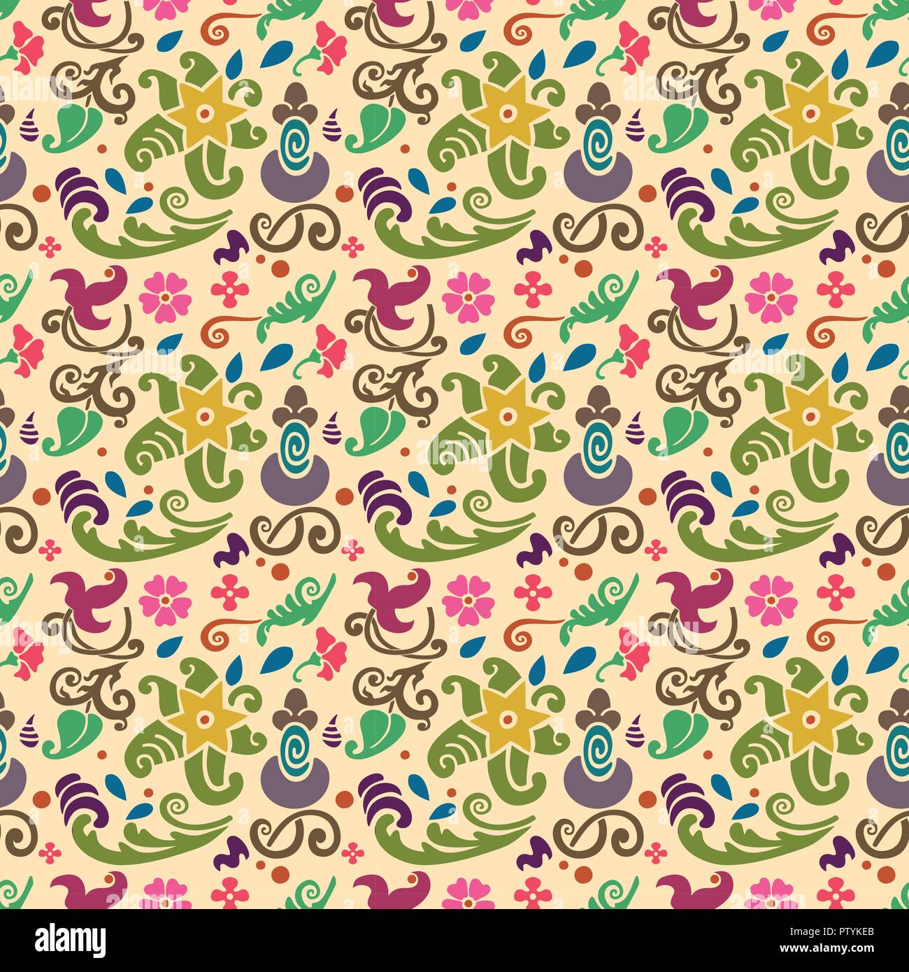 Seamless wallpaper vector hi-res stock photography and images - Alamy