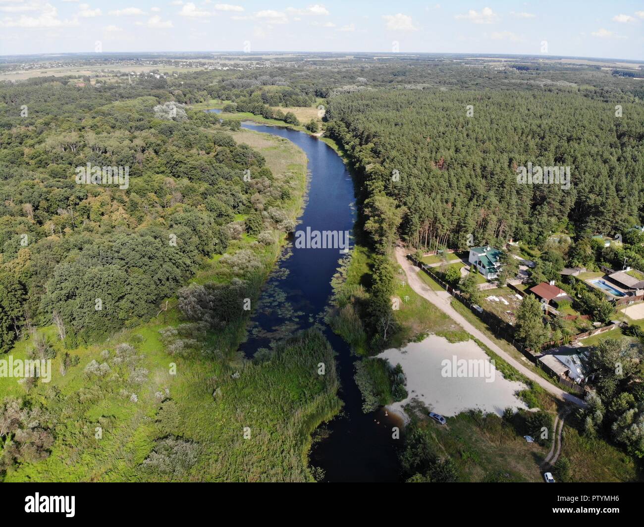 Landscape river town hi-res stock photography and images - Alamy