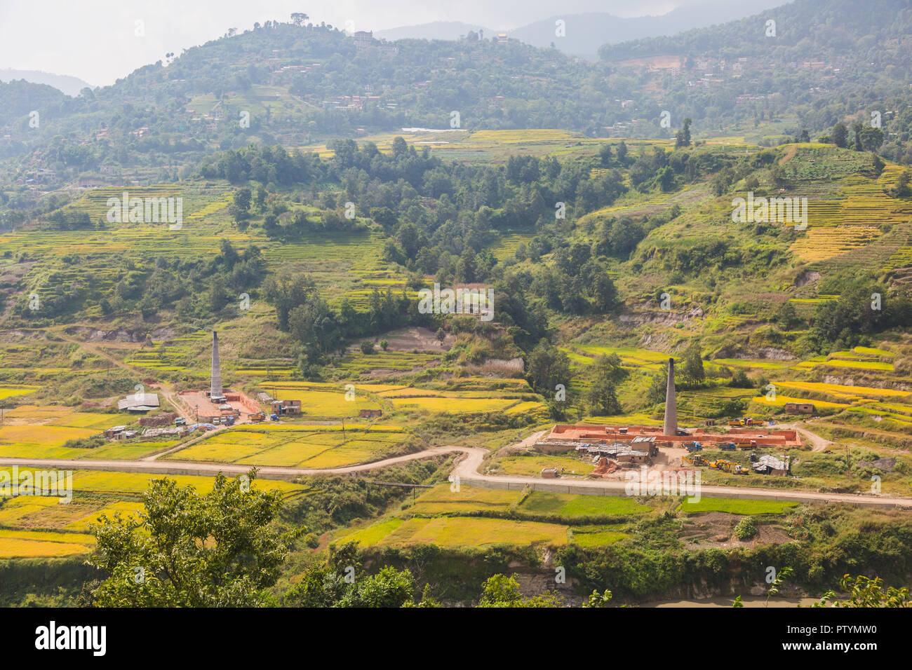 Brick factory nepal hi-res stock photography and images - Alamy