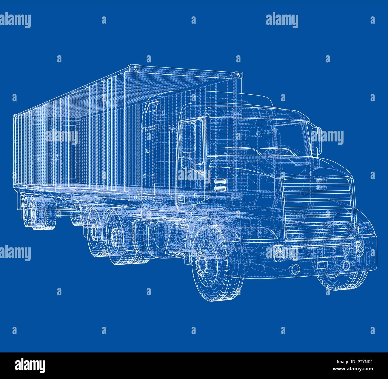 Commercial heavy goods vehicle Stock Vector Images - Alamy