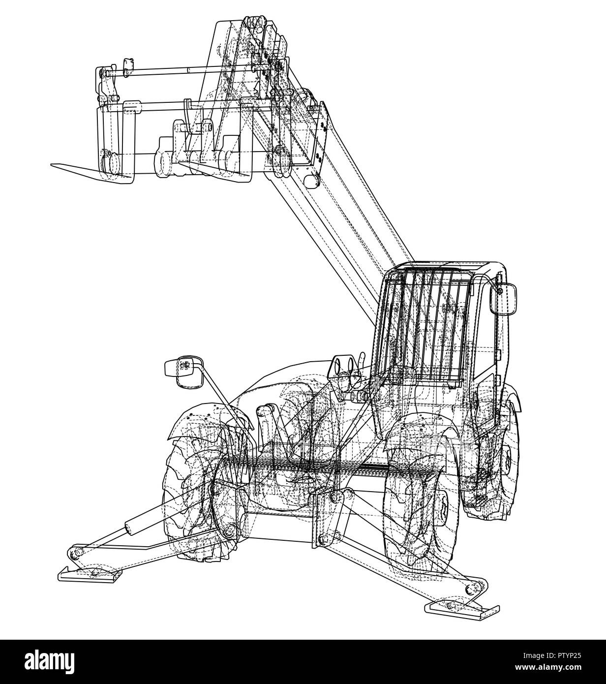 Forklift concept. Vector Stock Vector Image & Art - Alamy