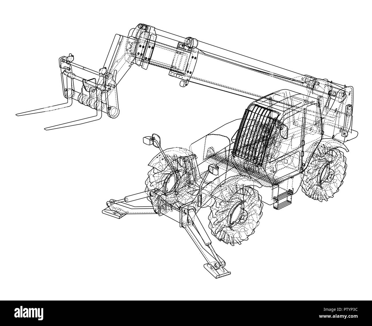 Forklift concept. Vector Stock Vector Image & Art - Alamy