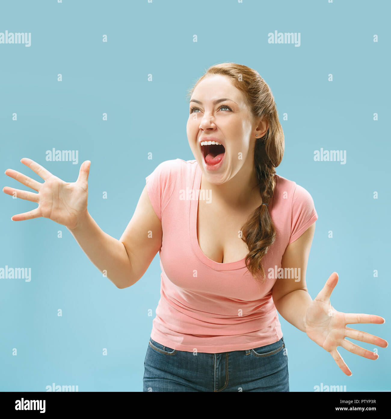 I won. Winning success happy woman celebrating being a winner. Dynamic ...