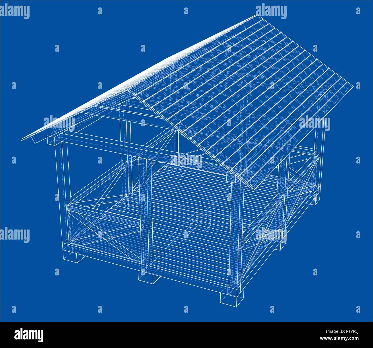 Summer house sketch. Vector Stock Vector Image & Art - Alamy