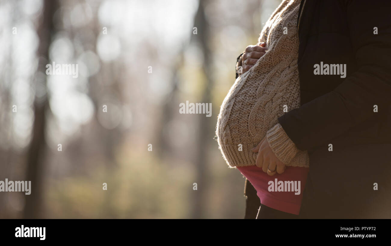 Woman belly low angle hi-res stock photography and images - Alamy