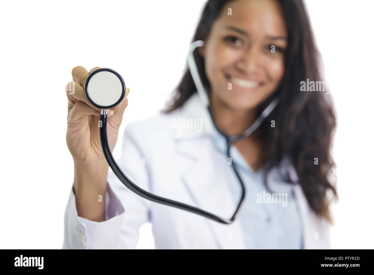 Expressive young female doctor hi-res stock photography and images - Alamy