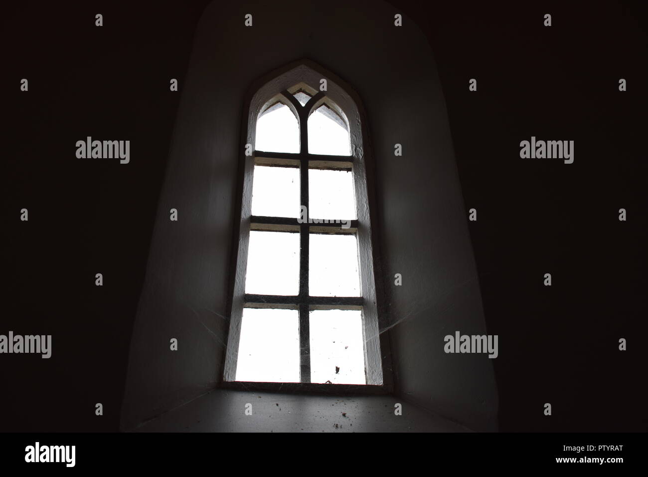 A dark and slightly spooky window Stock Photo - Alamy