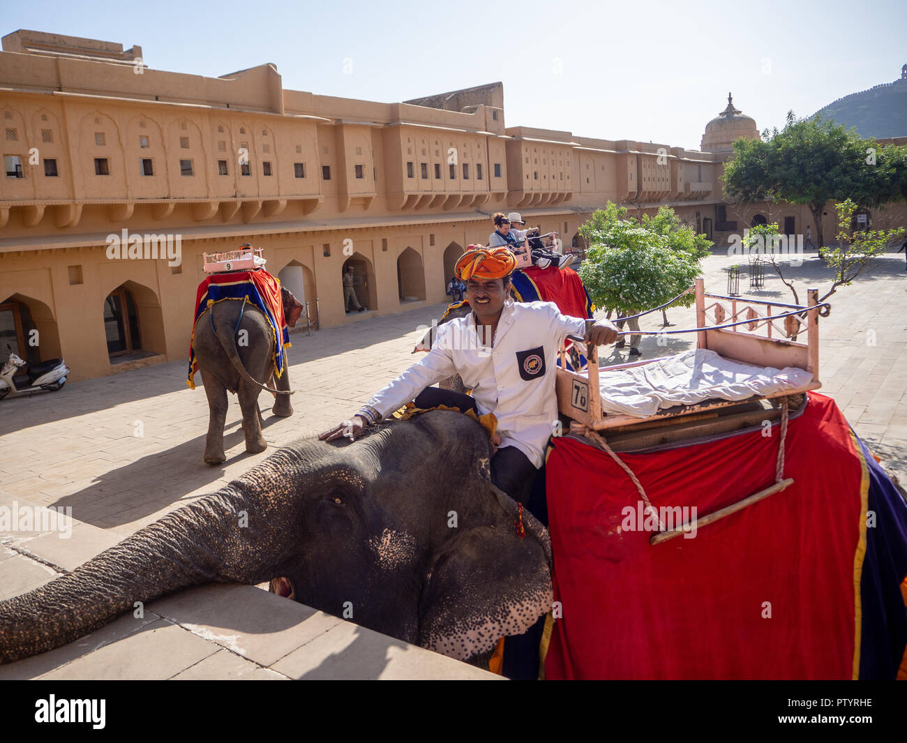 Jaipur, India, 20th September 2018. Visit to the Amber fort for an ...
