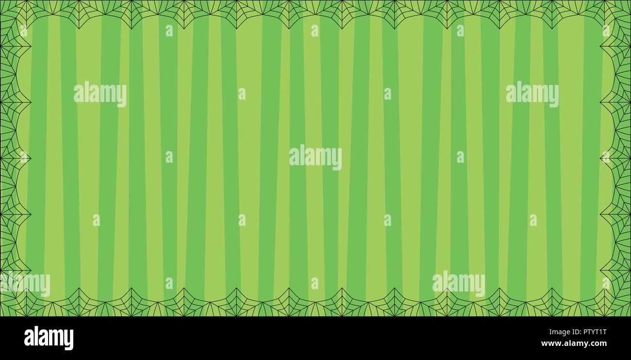 Striped green rectangle background with cute vertical stripes framed ...