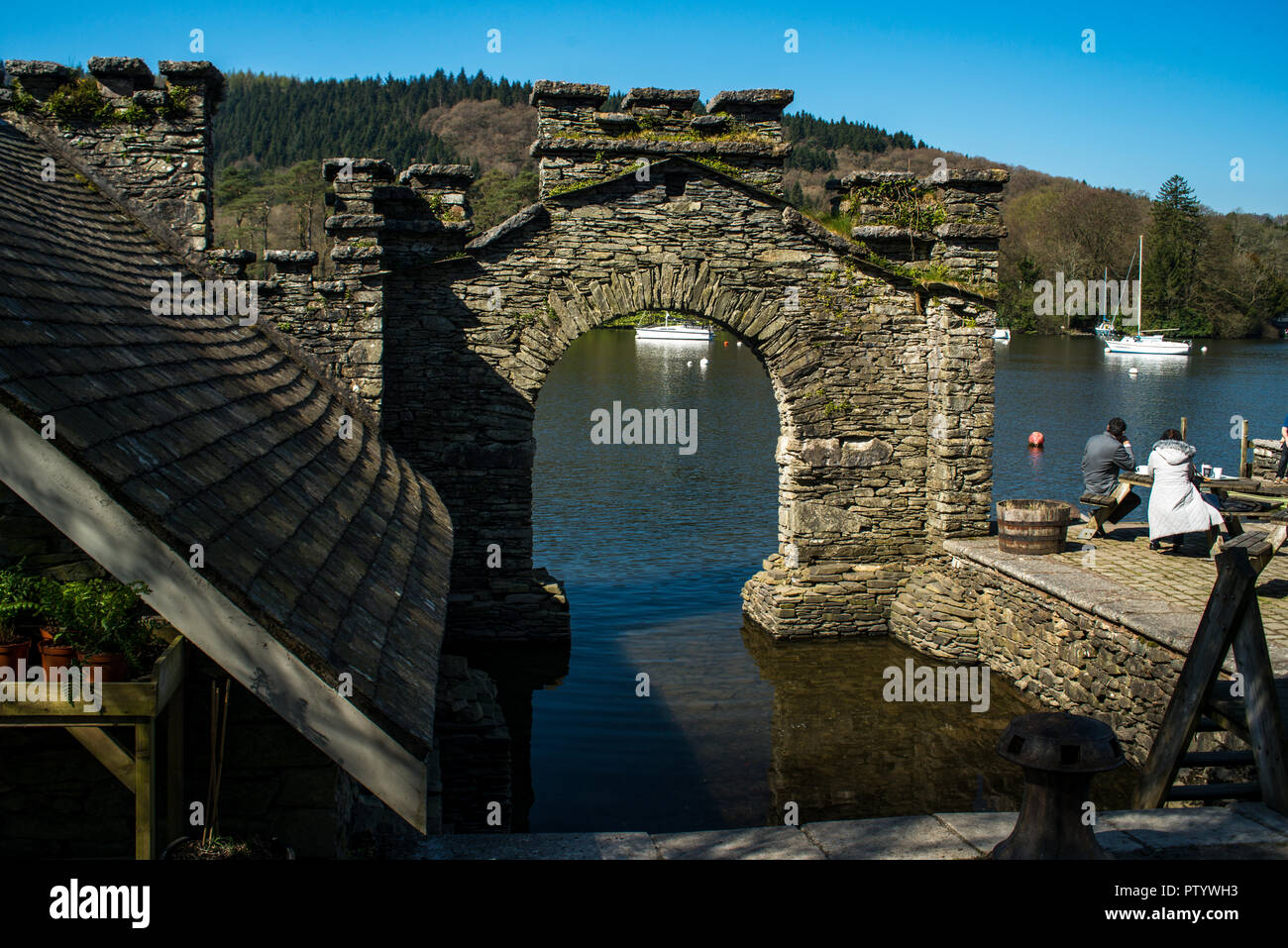 The boathouse.National Trust Fell Foot Park, Lake Windermere, South ...