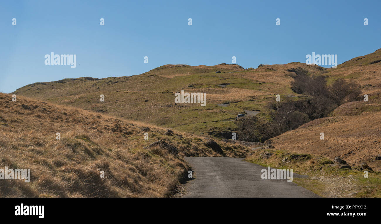 Honister Pass, Lake District National Park, Cumbria, England UK Stock ...