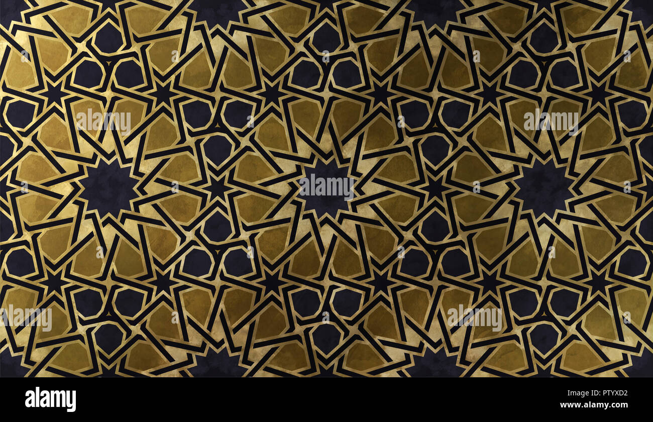 Background design based on traditional oriental graphic motifs. Islamic ...