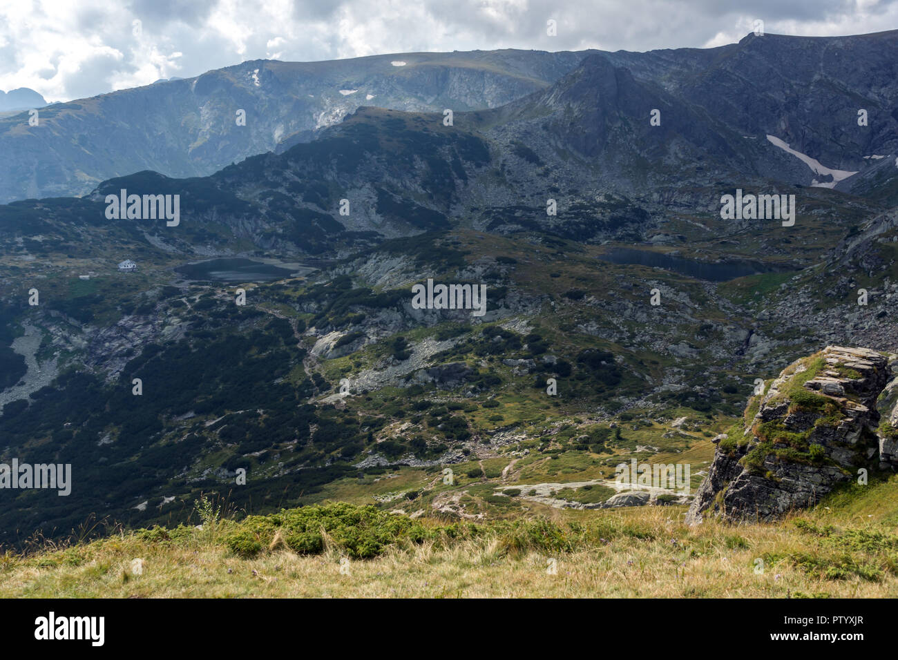 Summer Landscape of Rila Mountan near The Seven Rila Lakes, Bulgaria ...
