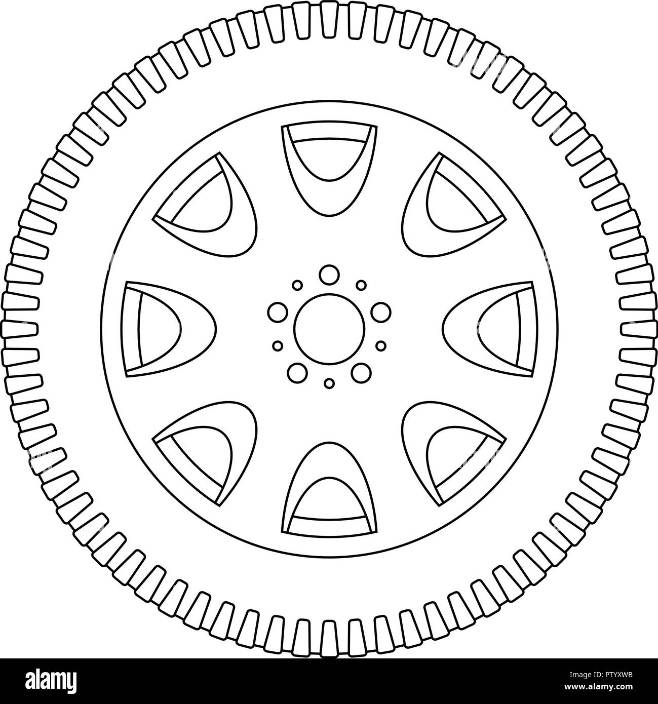 Car Outline Black and White Stock Photos & Images - Alamy