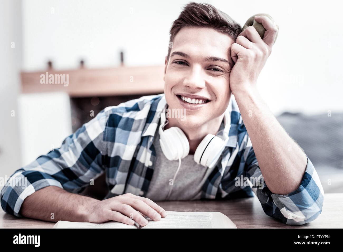 Head leaning on hand hi-res stock photography and images - Alamy