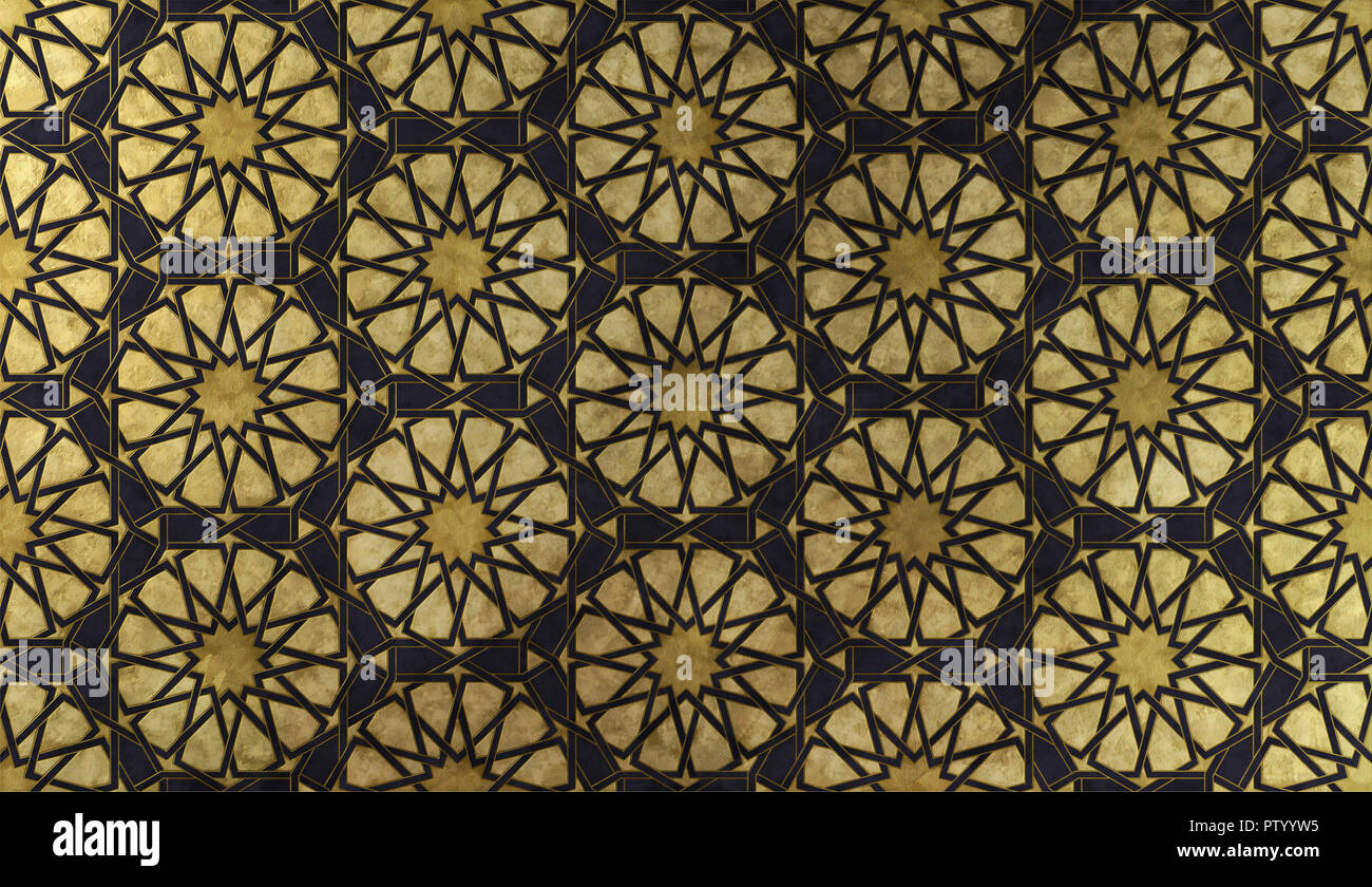 Background design based on traditional oriental graphic motifs. Islamic ...