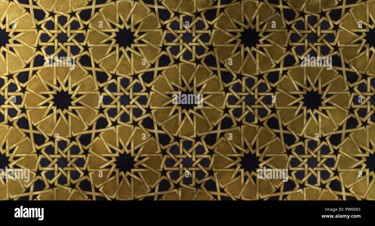 Background design based on traditional oriental graphic motifs. Islamic ...