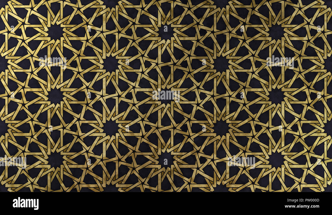 Background design based on traditional oriental graphic motifs. Islamic ...