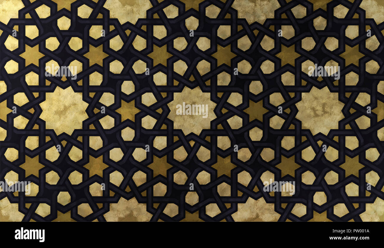 Background design based on traditional oriental graphic motifs. Islamic ...