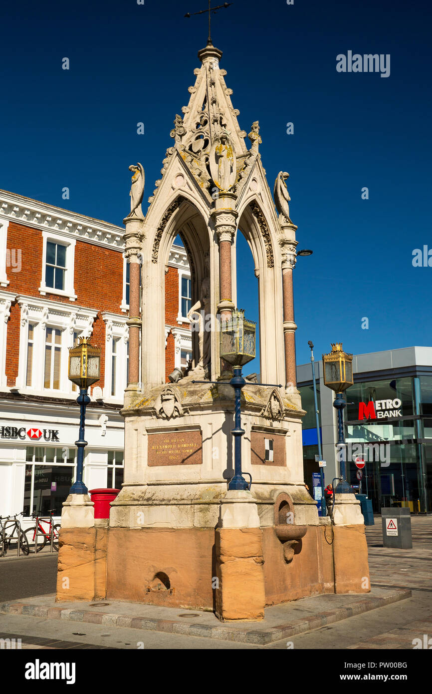 UK, Kent, Maidstone, Town Centre, High Street, Queen Victoria 1862 ...