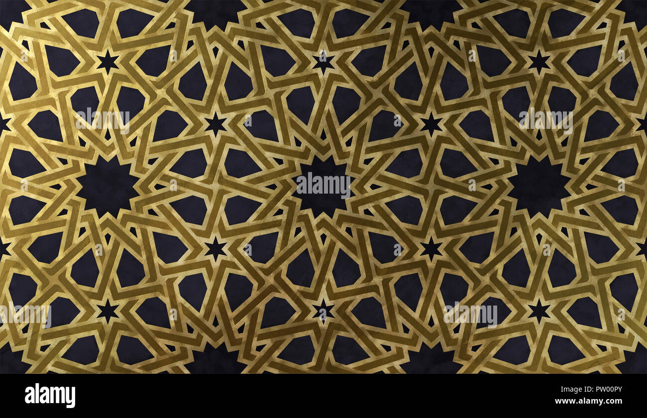 Background design based on traditional oriental graphic motifs. Islamic ...